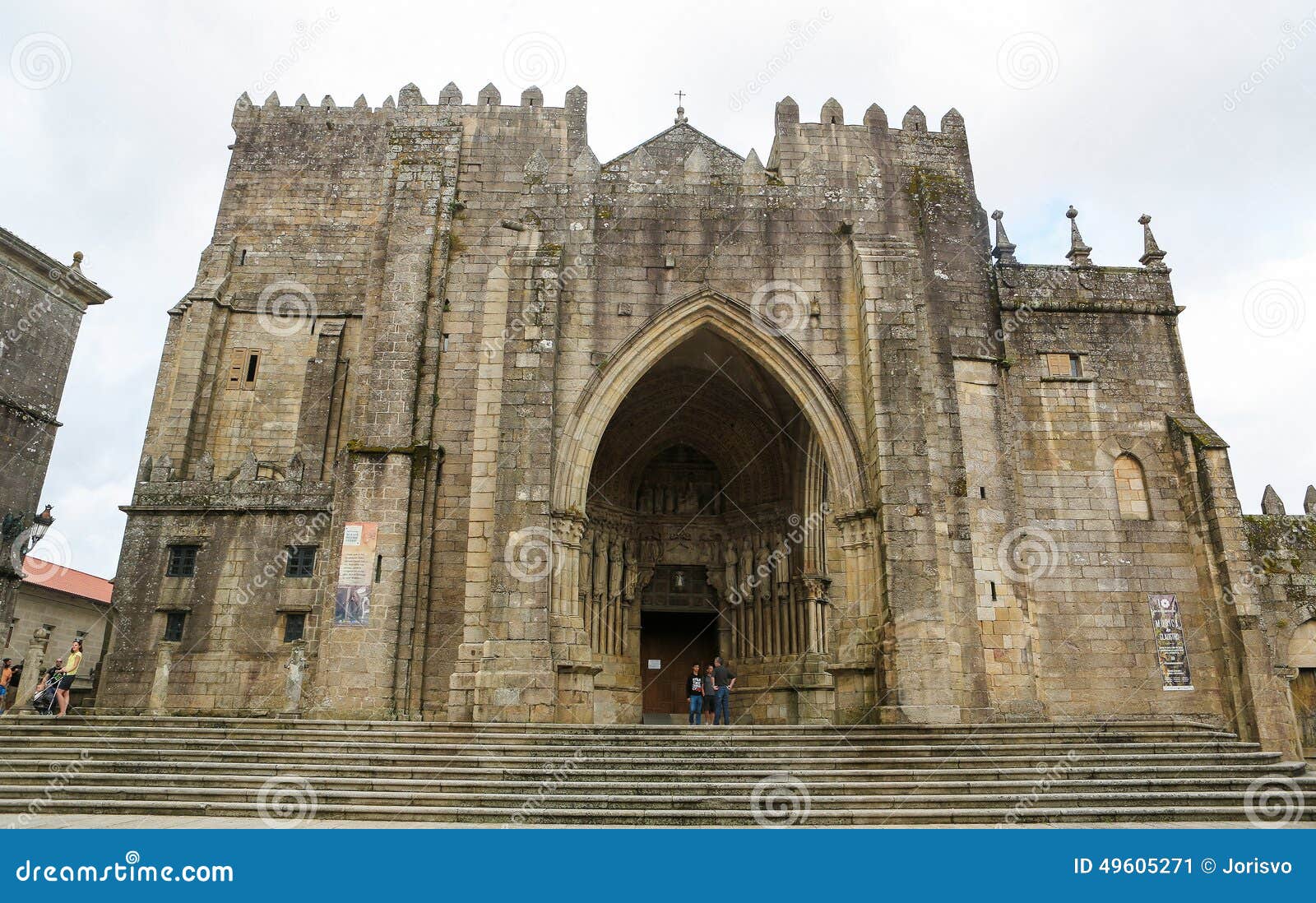 Catedral de Tui foto editorial. Imagen de exterior, santiago - 49605271