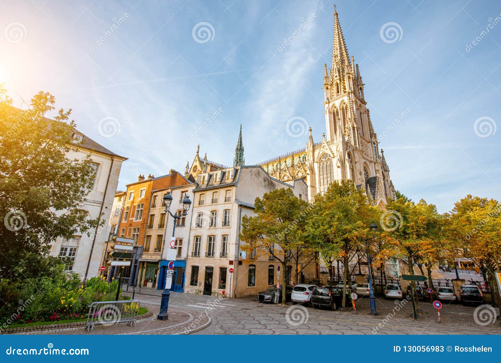 Catedral En La Ciudad De Nancy, Francia Imagen de archivo - Imagen de ...