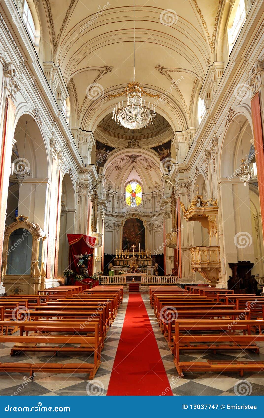 Catedral Interior De Catania Fotografía editorial - Imagen de medieval ...