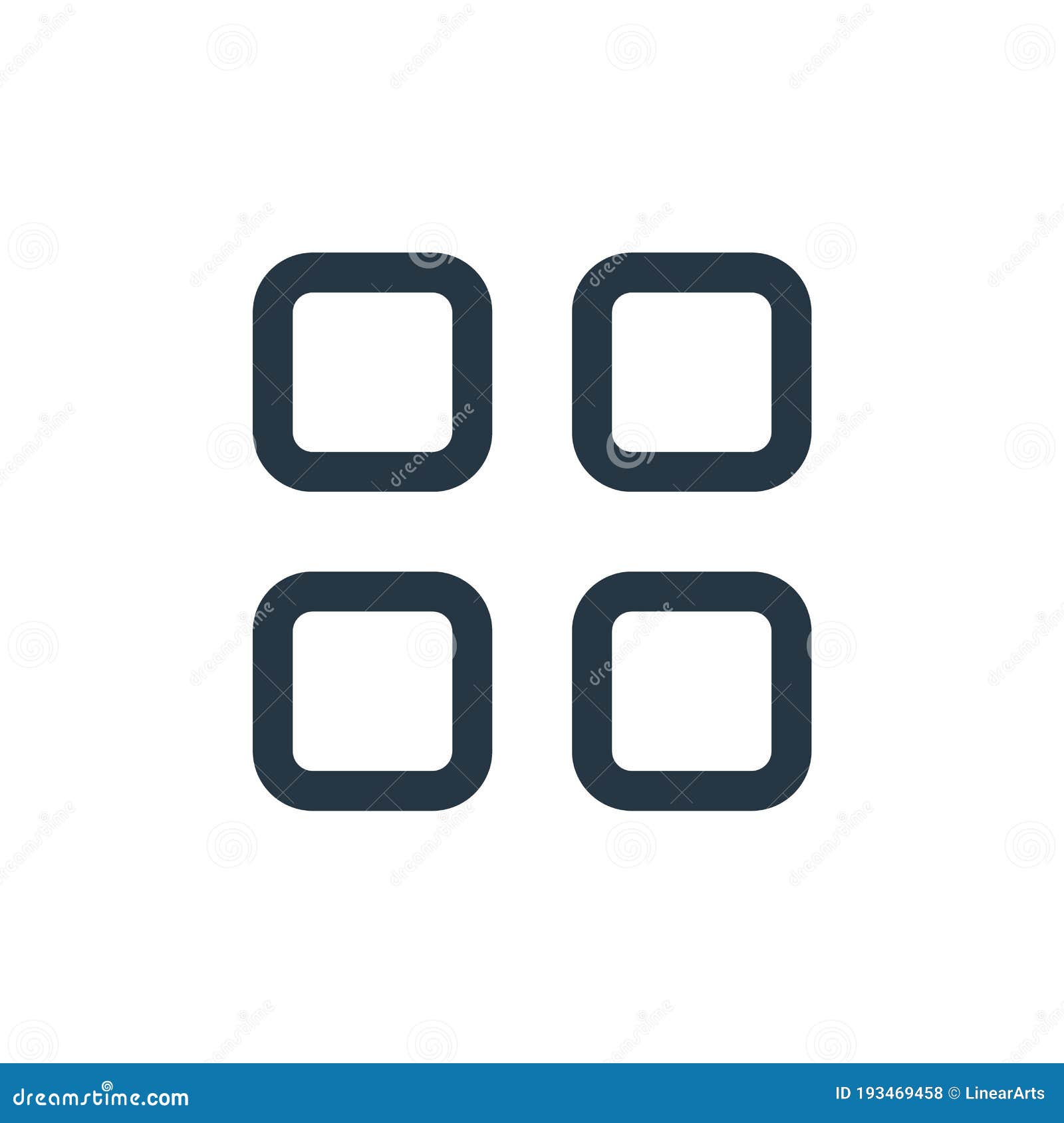 Categories Icon Vector from Ecommerce User Interface Concept. Thin Line ...