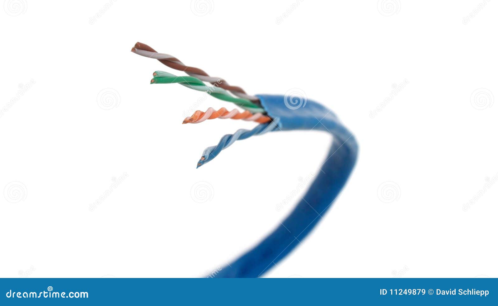Category 6 Network Cable Curved Stock Image - Image of equipment ...