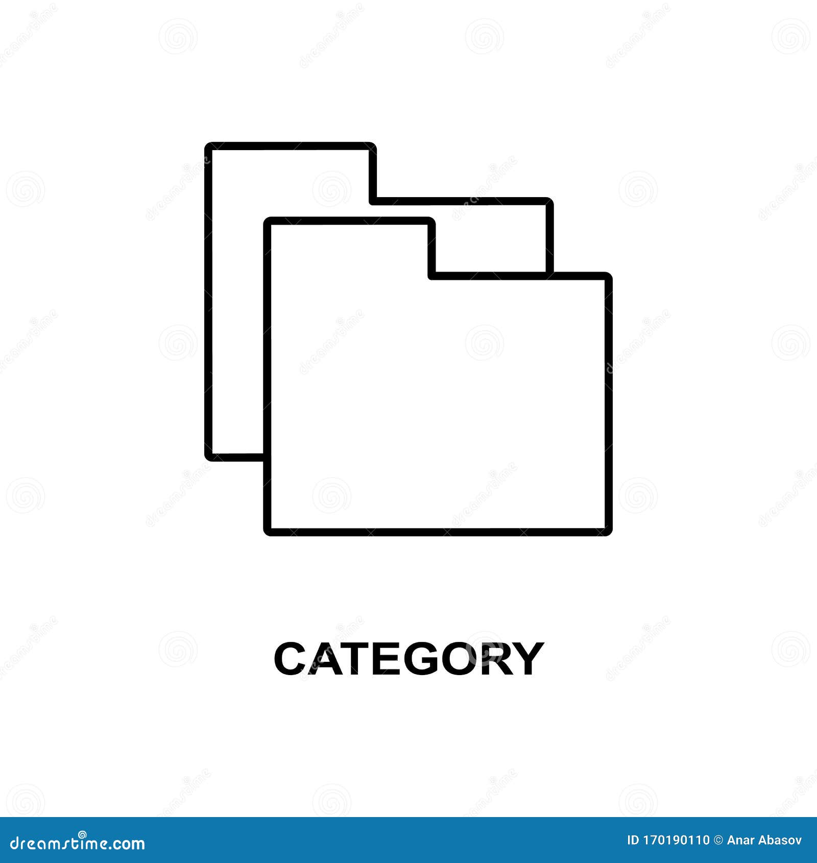 Category Sign Icon. Element of Simple Web Icon with Name for Mobile ...