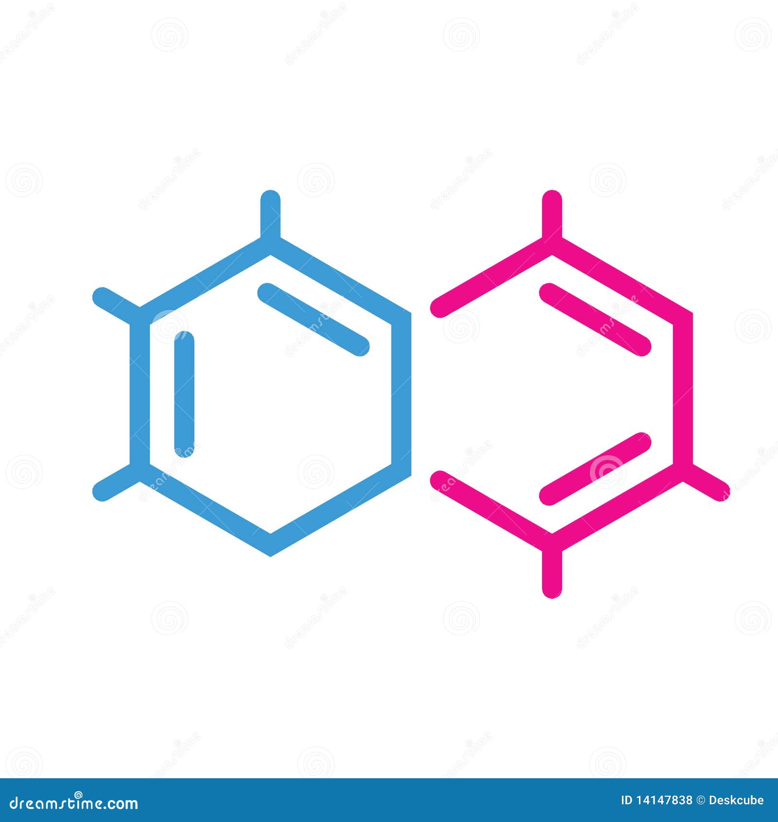 Catena di chimica illustrazione vettoriale. Illustrazione di scuro ...
