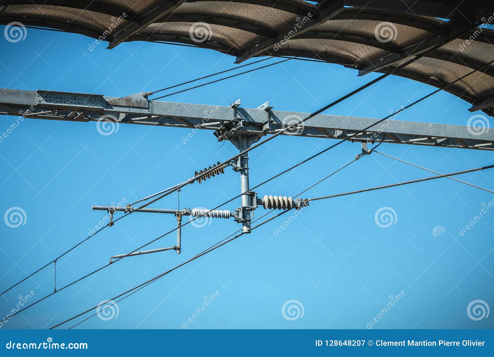 Pantograph Of French Railways Train Captating Electricty From A ...