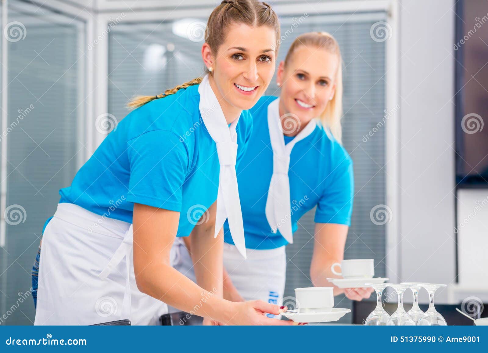 Caterer Preparing Business Lunch Stock Photo - Image of caterer ...