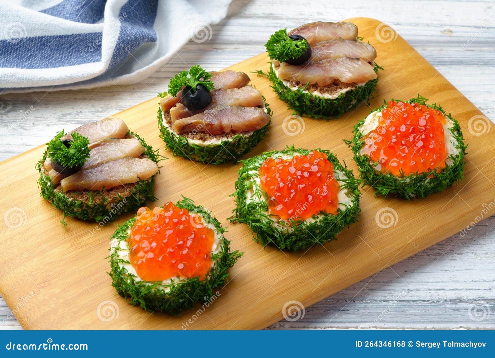 Catering Banquet Table Food Snacks with Fish Stock Photo - Image of ...