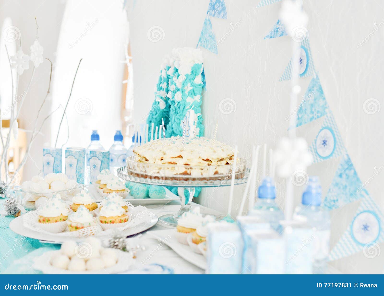 Catering for Birthday Party Stock Image - Image of candy, baby: 77197831