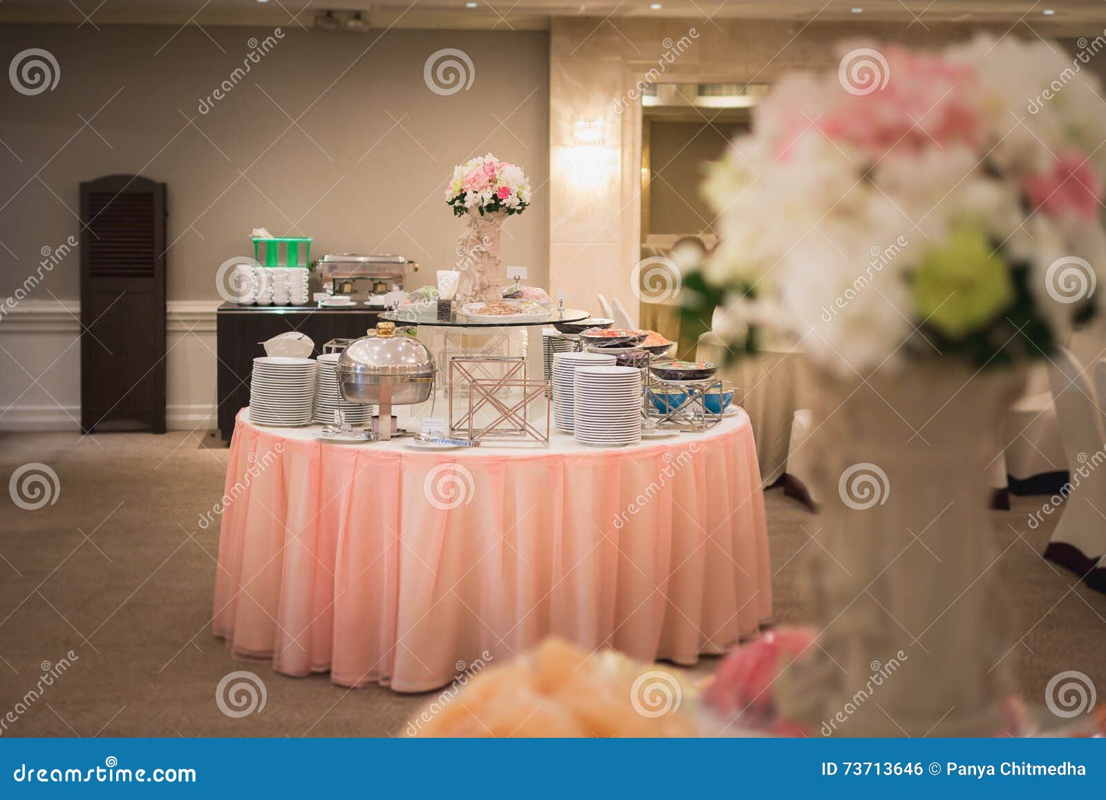 Catering Buffer for Lunch in the Afternoon at Hotel Resort Stock Photo ...