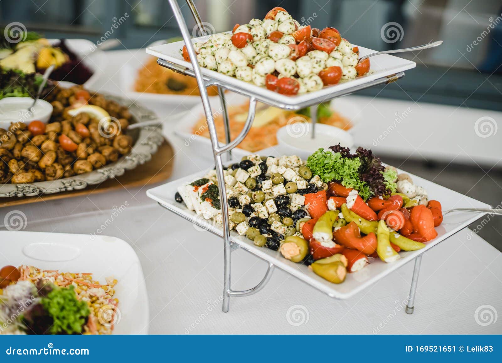 Catering Wedding Buffet for Events Stock Image - Image of dish ...