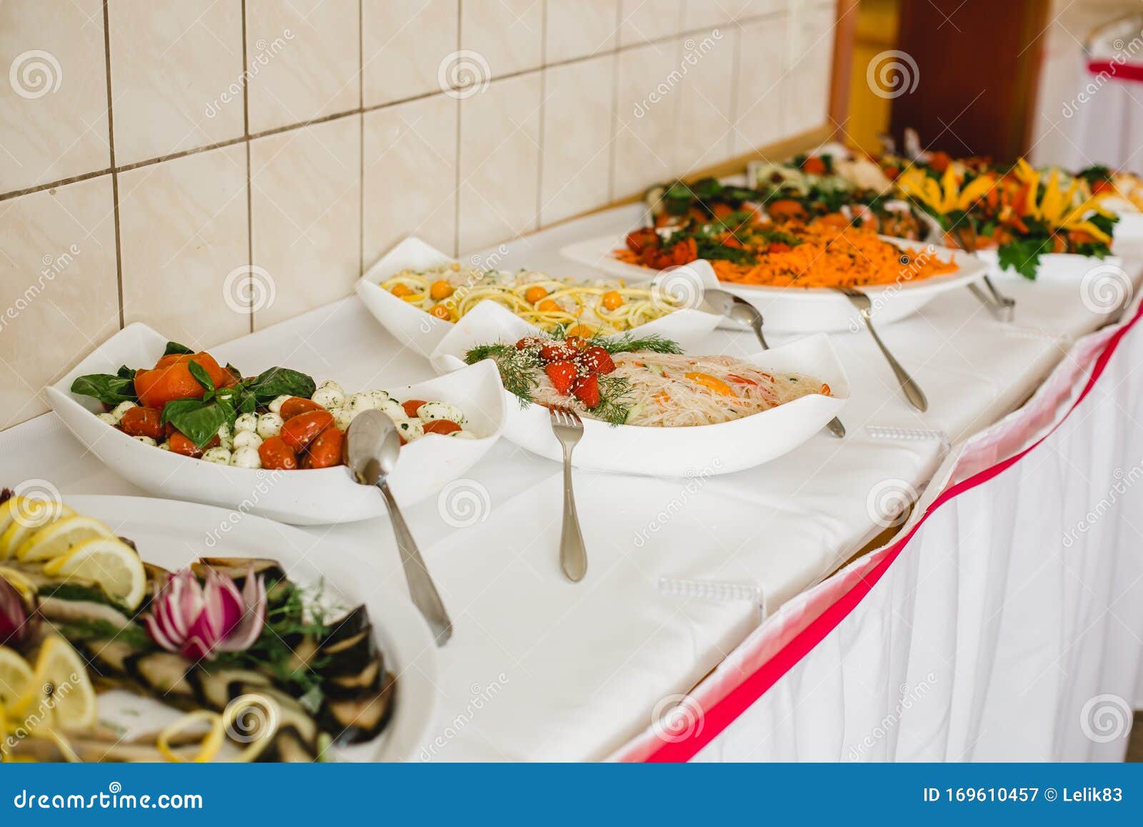 Catering Wedding Buffet for Events Stock Image - Image of party ...