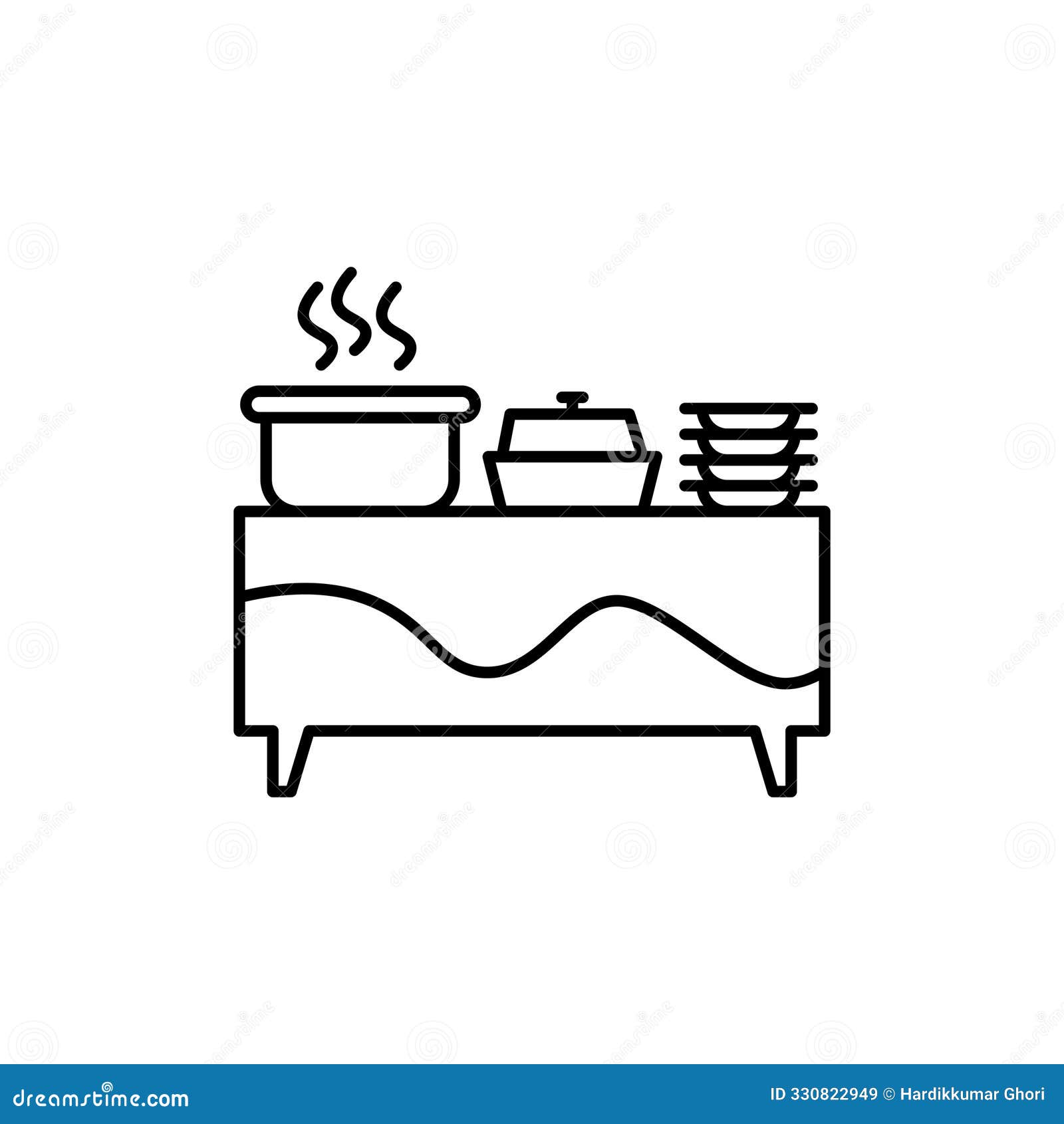 Catering Buffet Icon Stock Image | CartoonDealer.com #330822949
