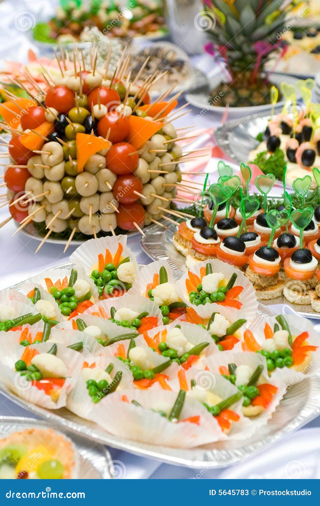 Catering Buffet Style - Tomatoes, Mushroomes and O Stock Image - Image ...
