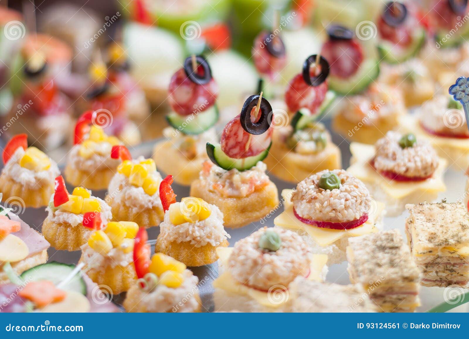 Catering Cold Meat Sandwich Stock Image - Image of chease, brown: 93124561