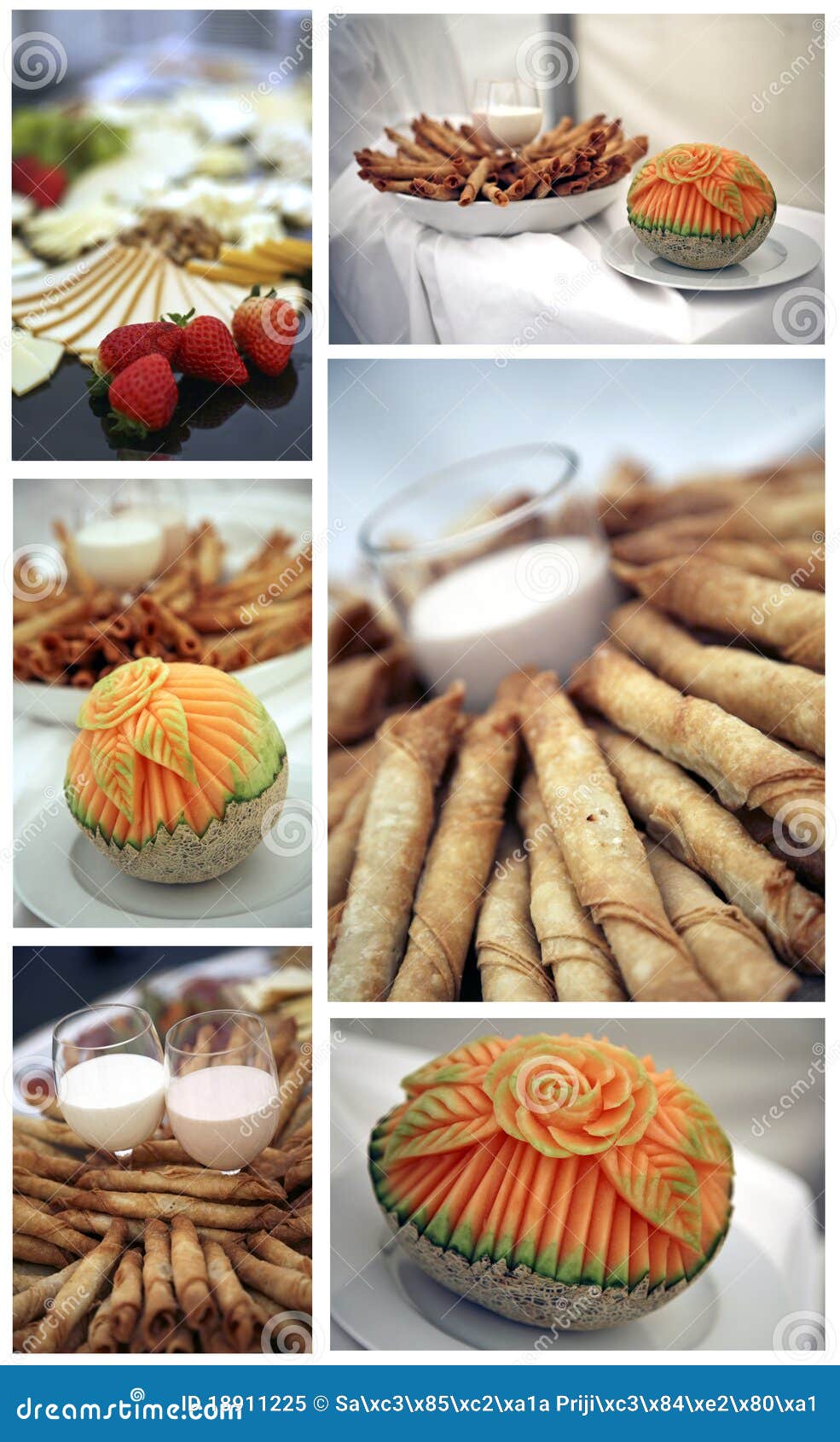 Catering collage stock image. Image of banquet, fruit - 18911225
