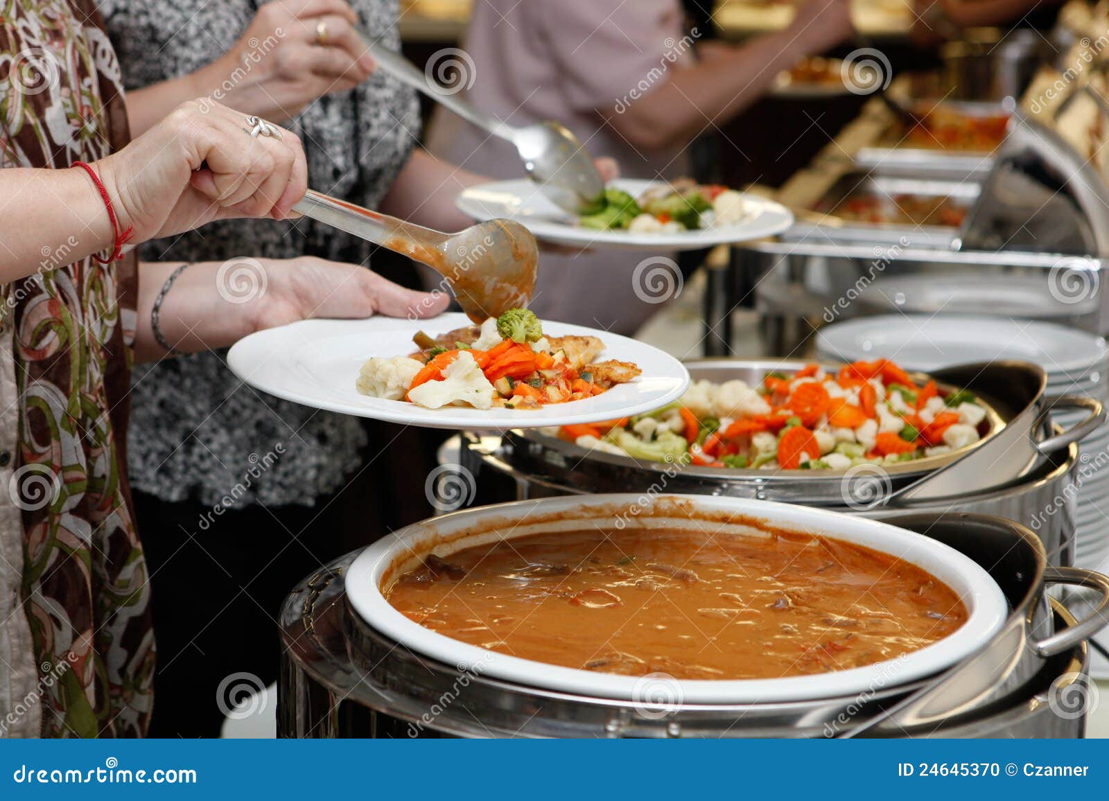 Catering food stock photo. Image of salad, service, plate - 24645370