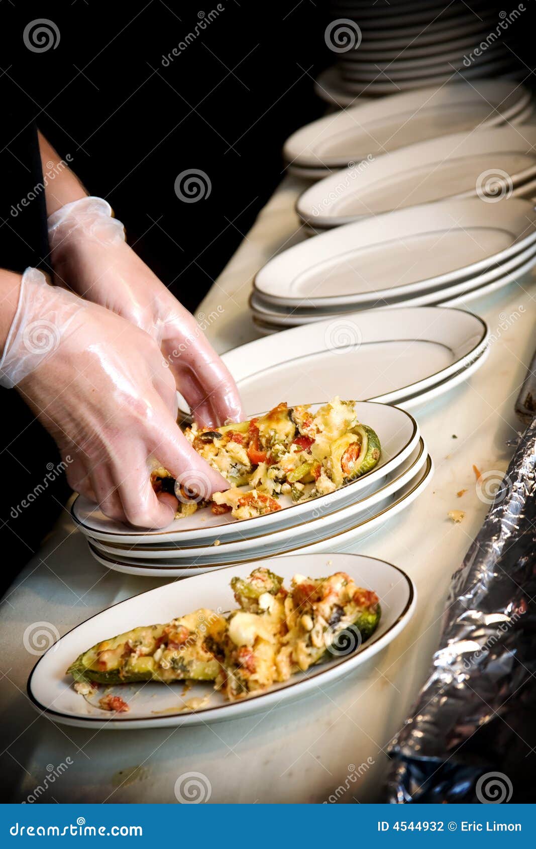 Catering Food Being Prepared Stock Photo - Image of marriage, ceremony ...