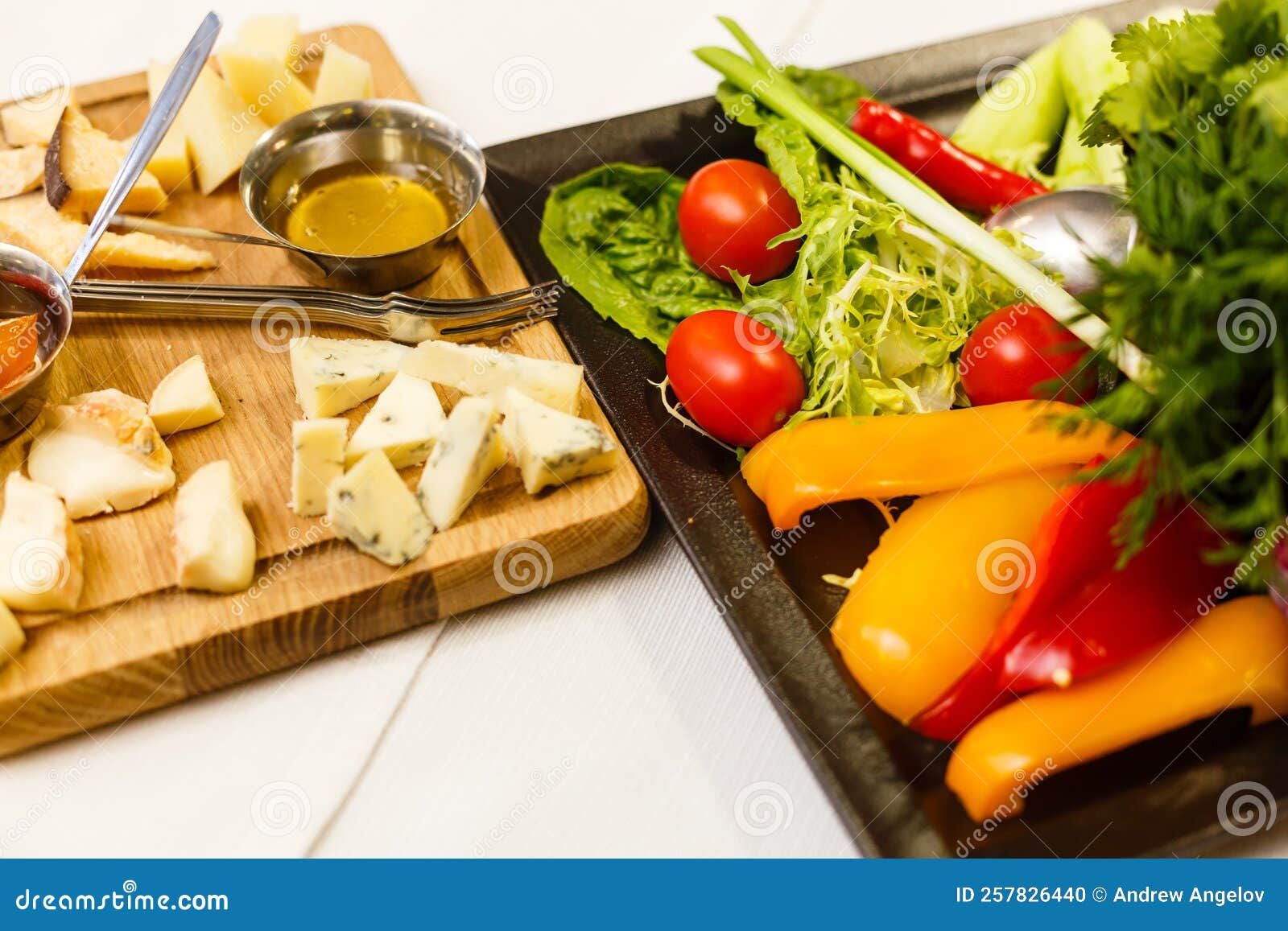 Catering Food, Buffet Table. Top View Stock Photo - Image of business ...