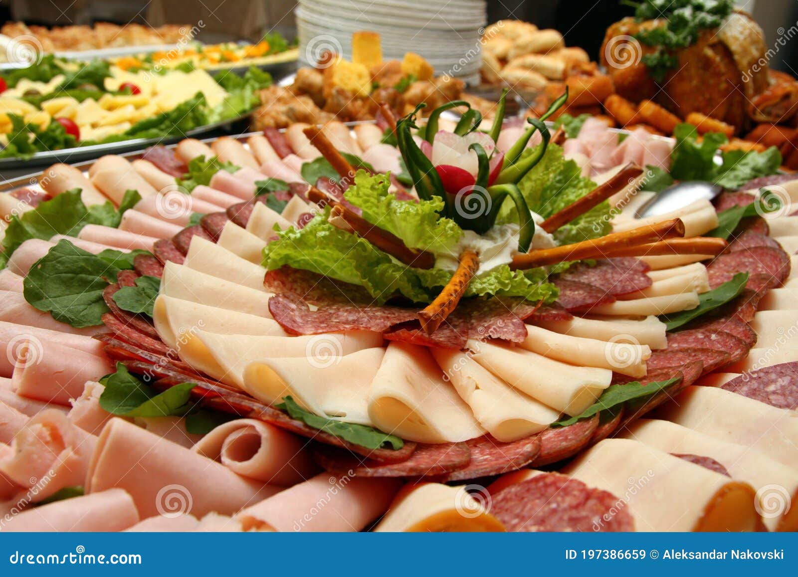 Catering Food Cocktail on Table Stock Image - Image of call, service ...