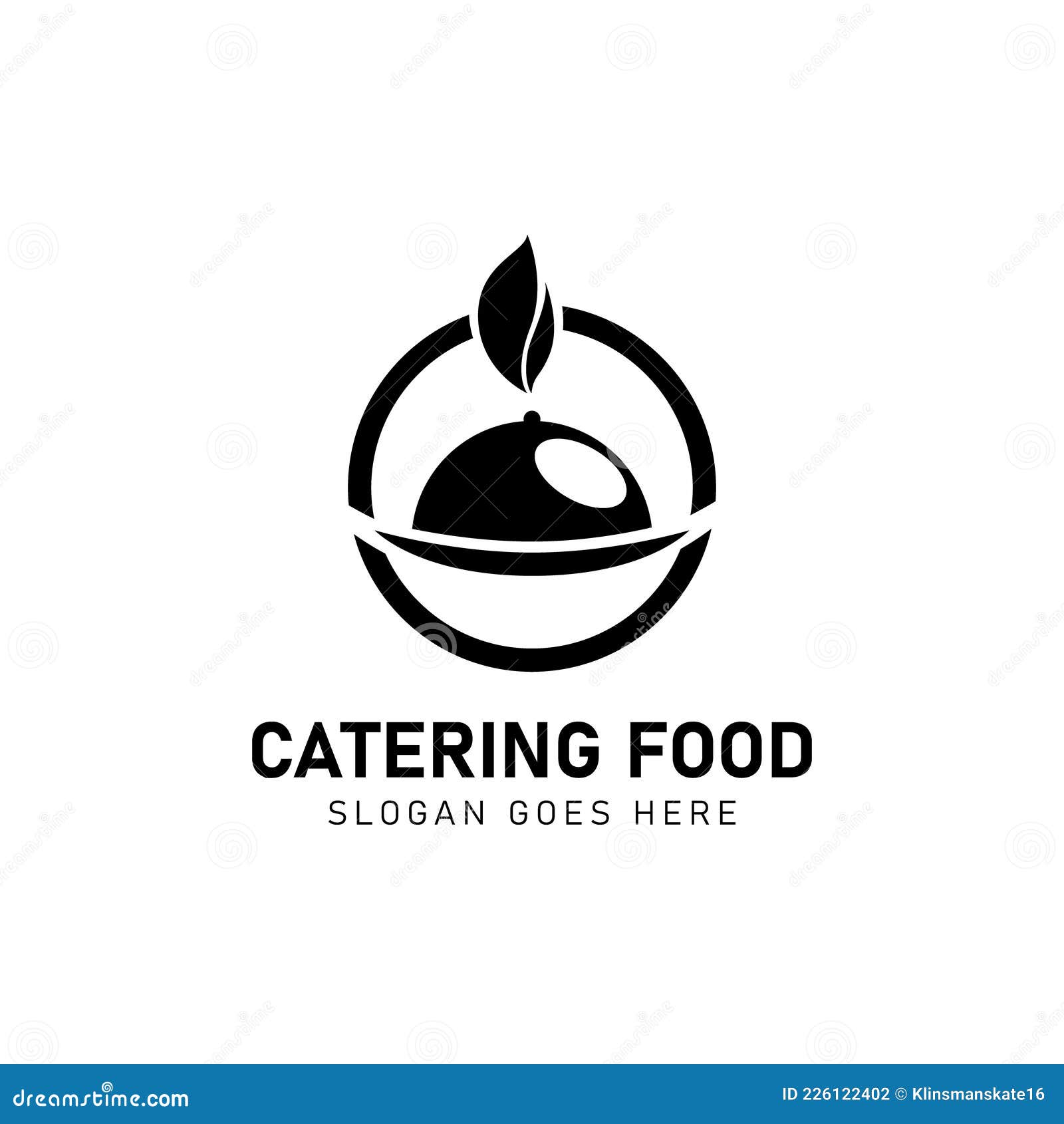 Catering Food Logo Template Design Isolated on White Background Stock ...