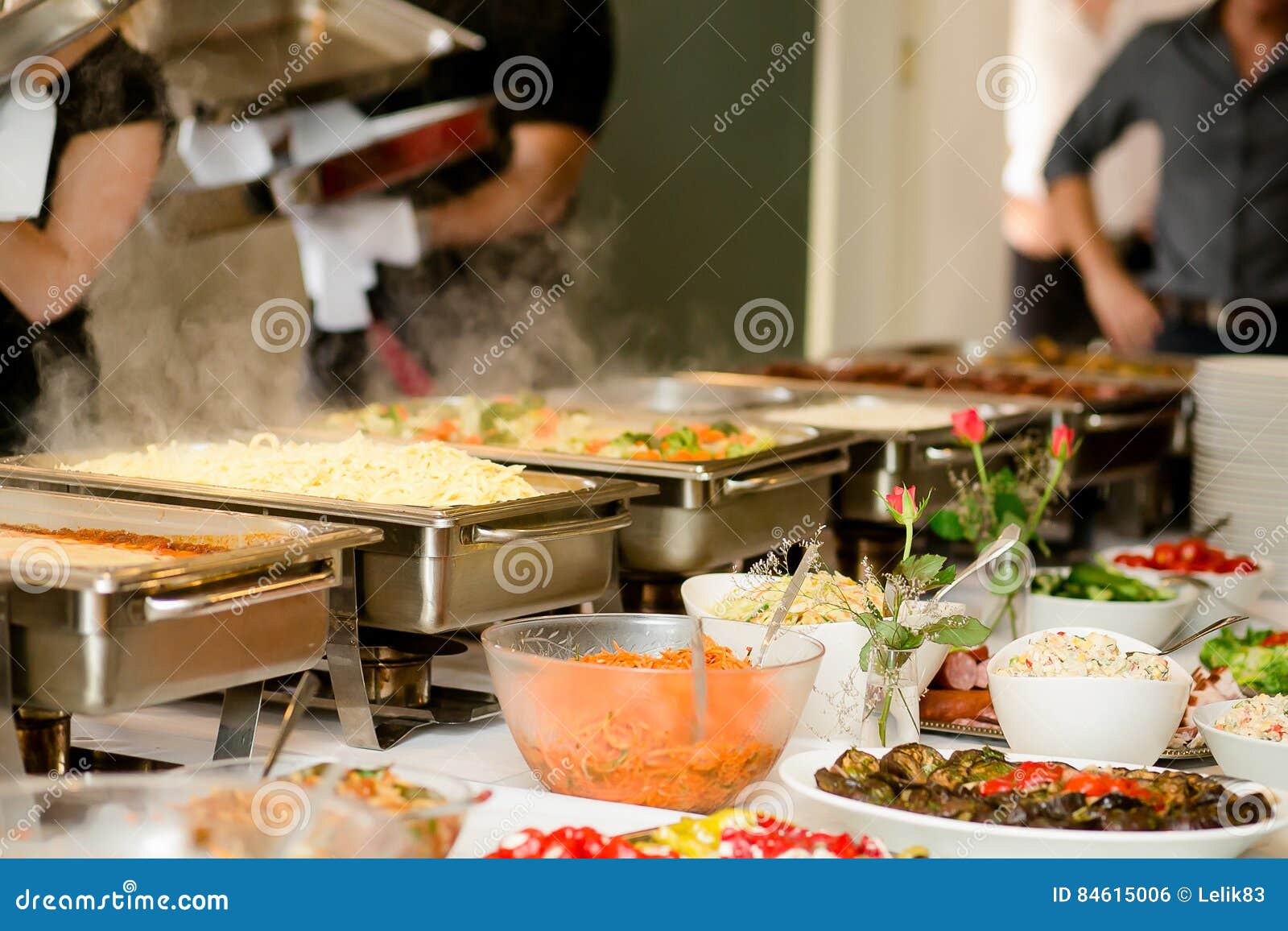 Catering Food Wedding Event Stock Photo - Image of event, wedding: 84615006
