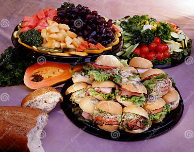 Catering foods stock photo. Image of cater, vegetable, fruit - 64936