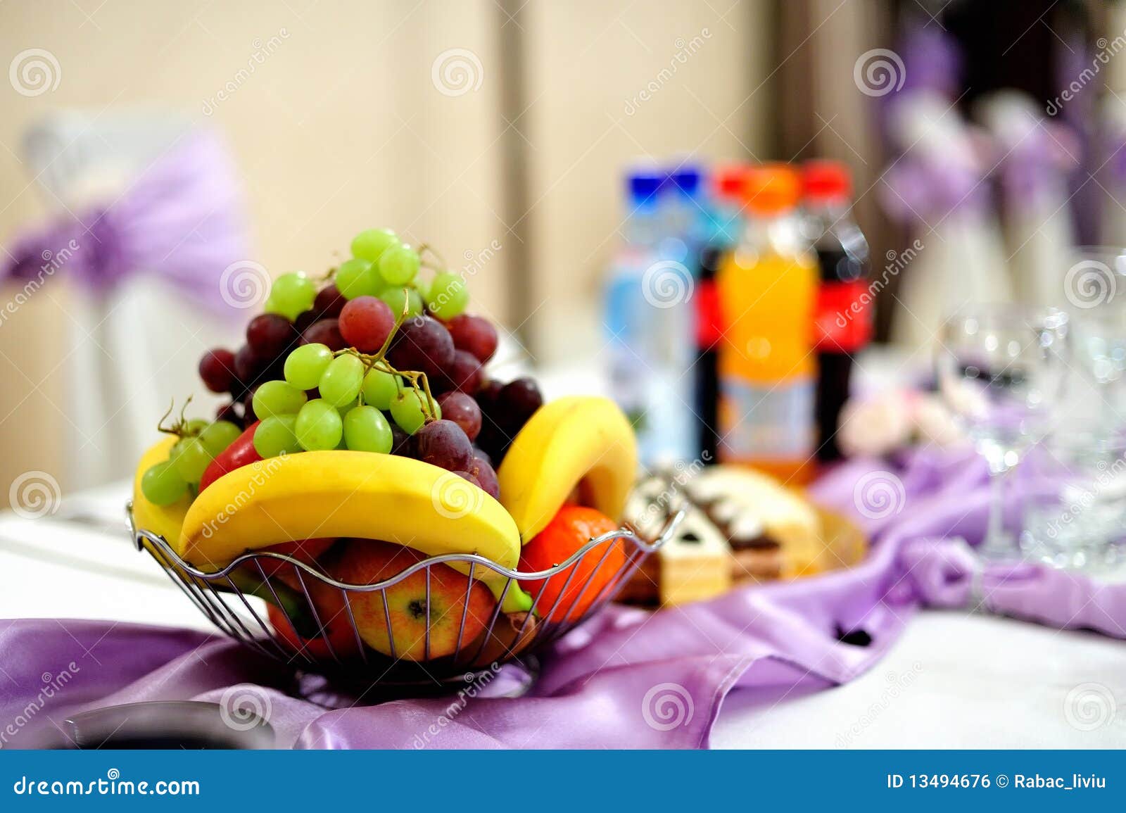 Catering - Fruits on Table - Wedding Setting Stock Photo - Image of ...