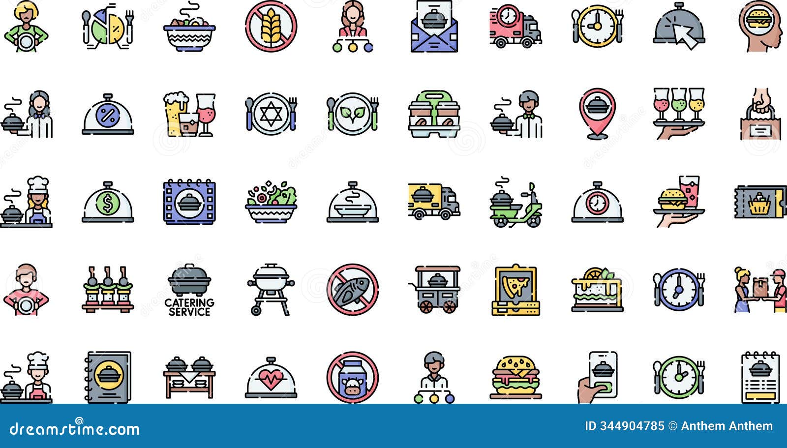Catering Icons High-Quality Vector Icons Collection with Editable ...