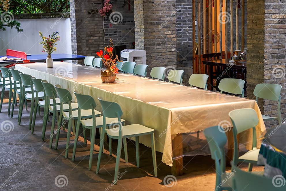 Catering Long Table Seating and Conference Long Table in Restaurant ...