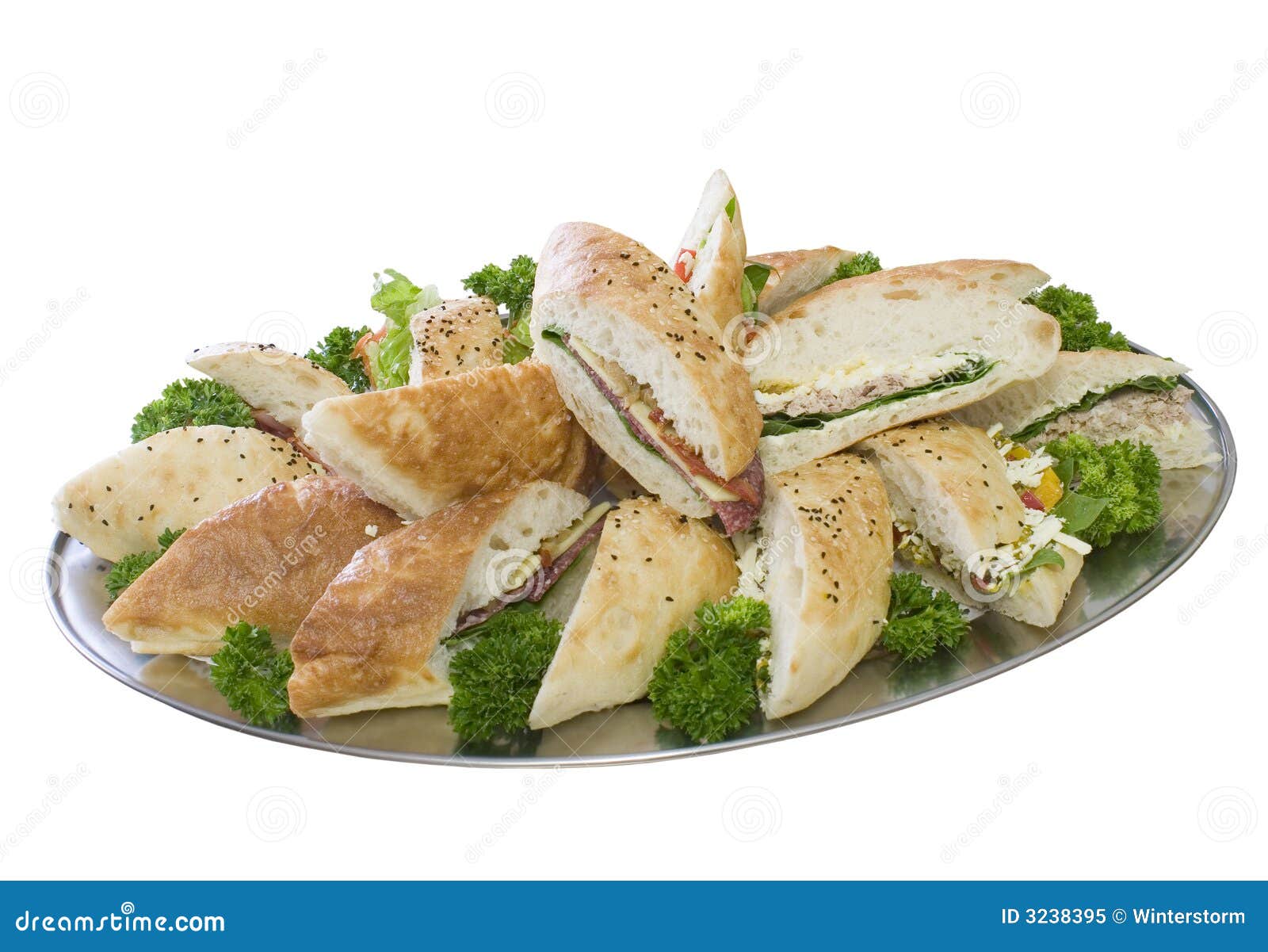 Catering Lunch Platter stock image. Image of bread, assorted - 3238395