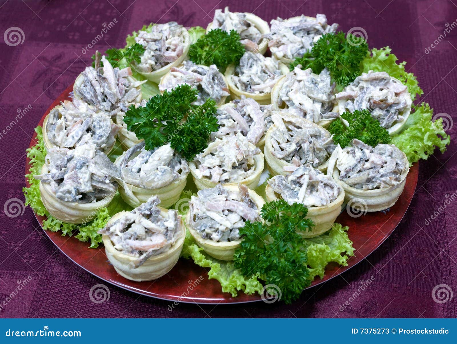 Catering - Mushroom Salad Mix Appetizer Stock Image - Image of eating ...