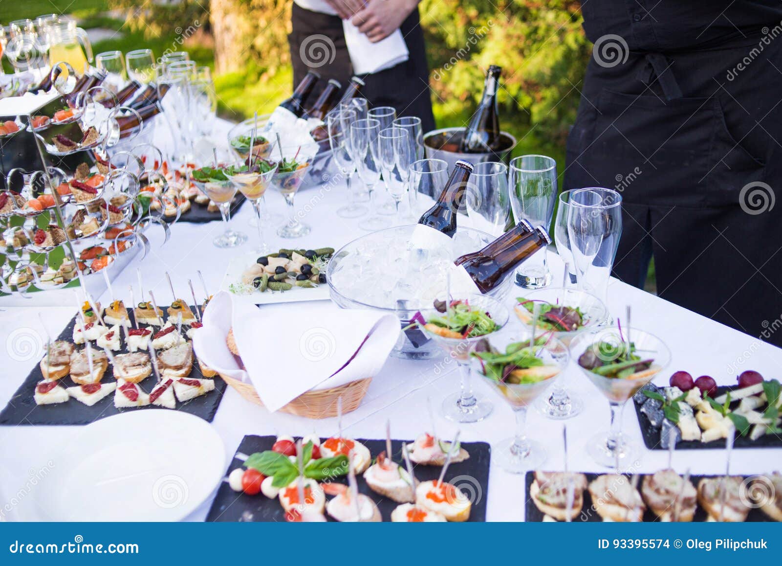 Catering is Outside on Event Stock Photo - Image of arrangement, bread ...
