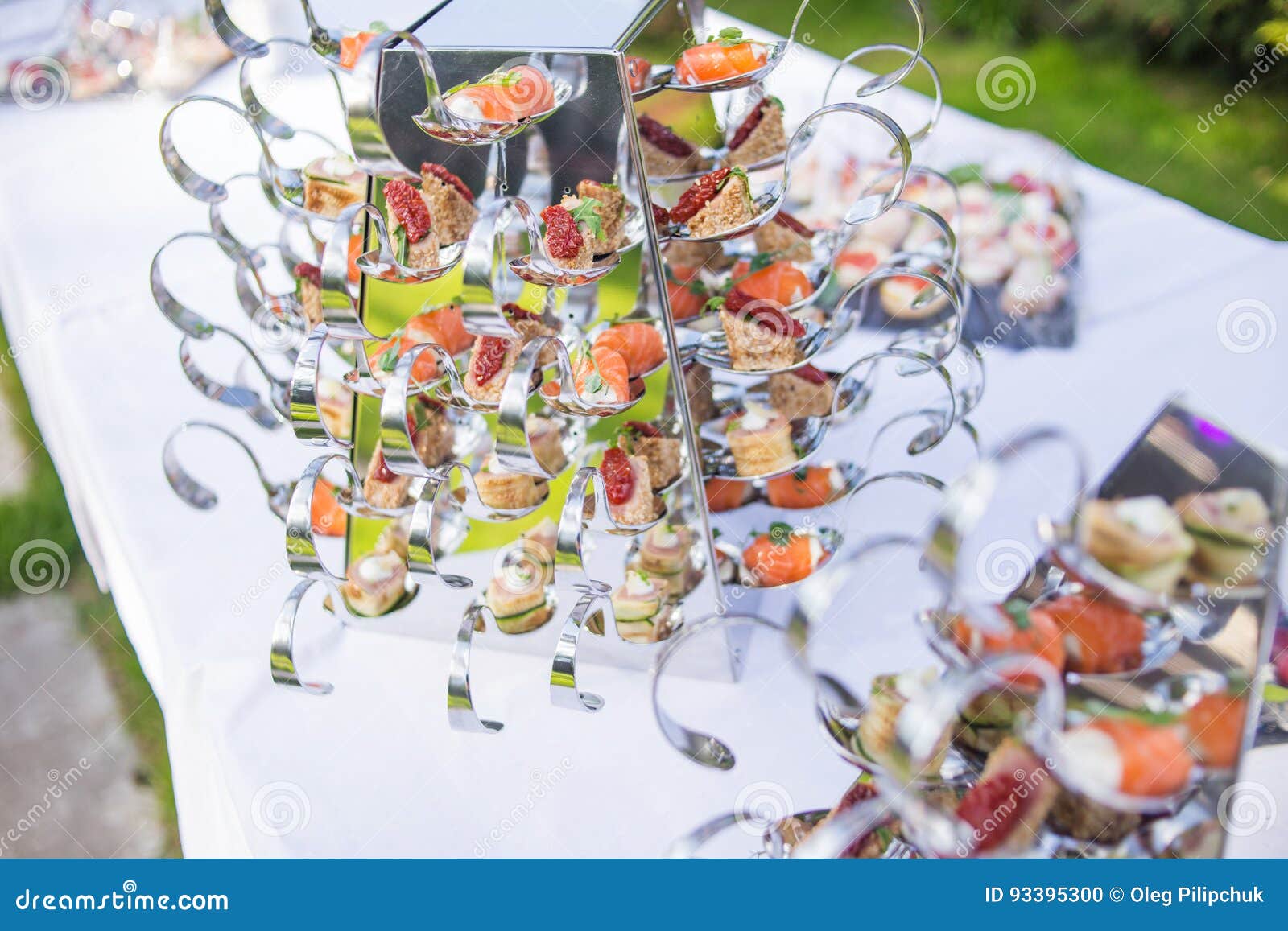 Catering is Outside on Event Stock Photo - Image of cheese, buffet ...