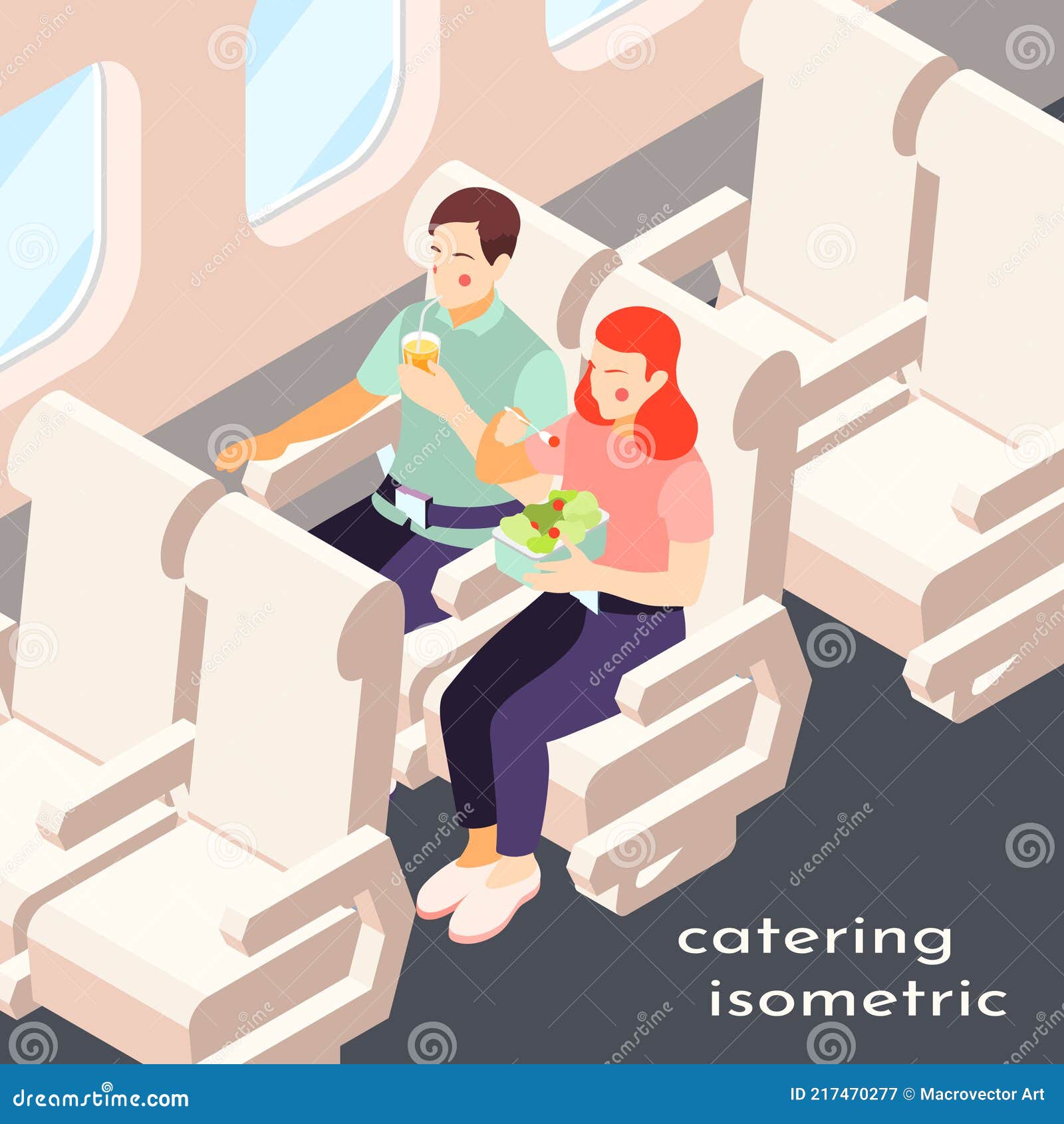 In-flight Catering Logo Cartoon Vector | CartoonDealer.com #103453085