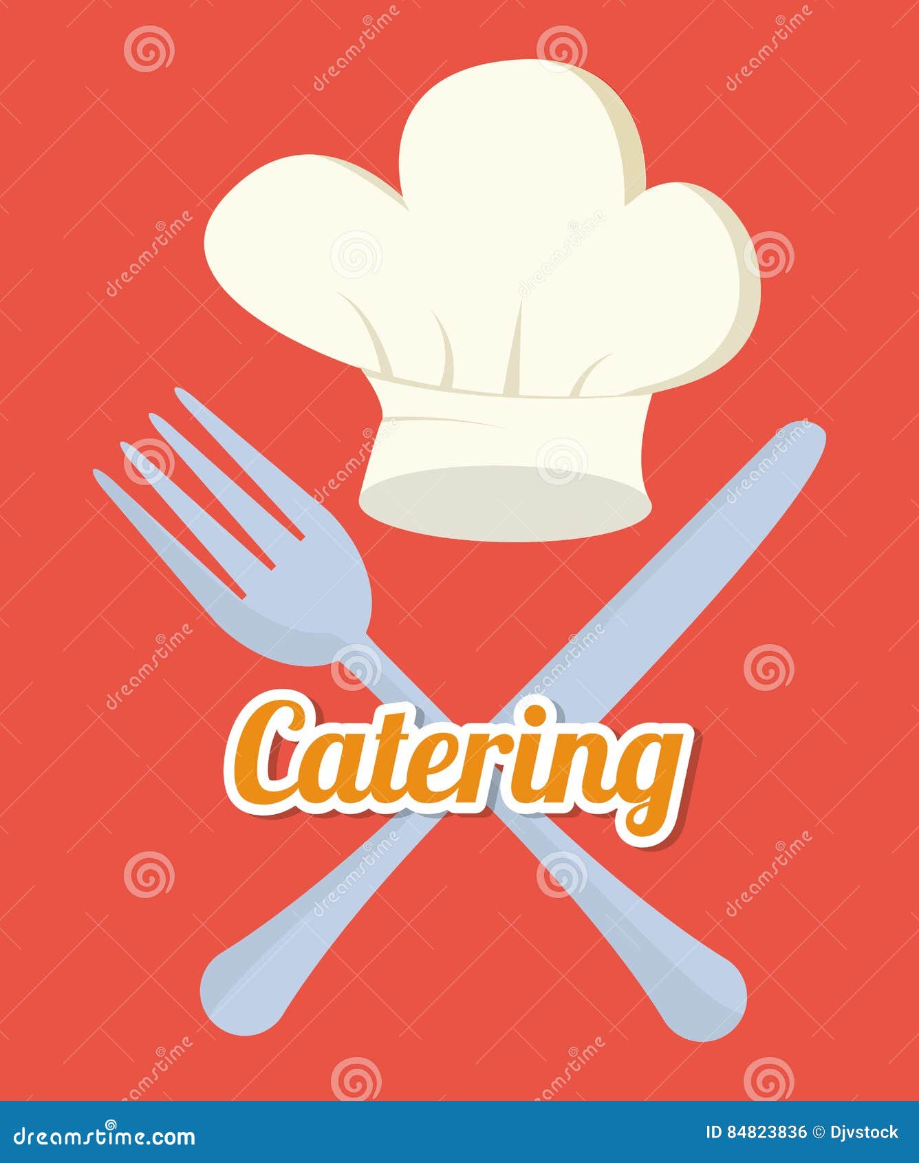 Catering Related Icons Emblem Stock Illustration - Illustration of icon ...