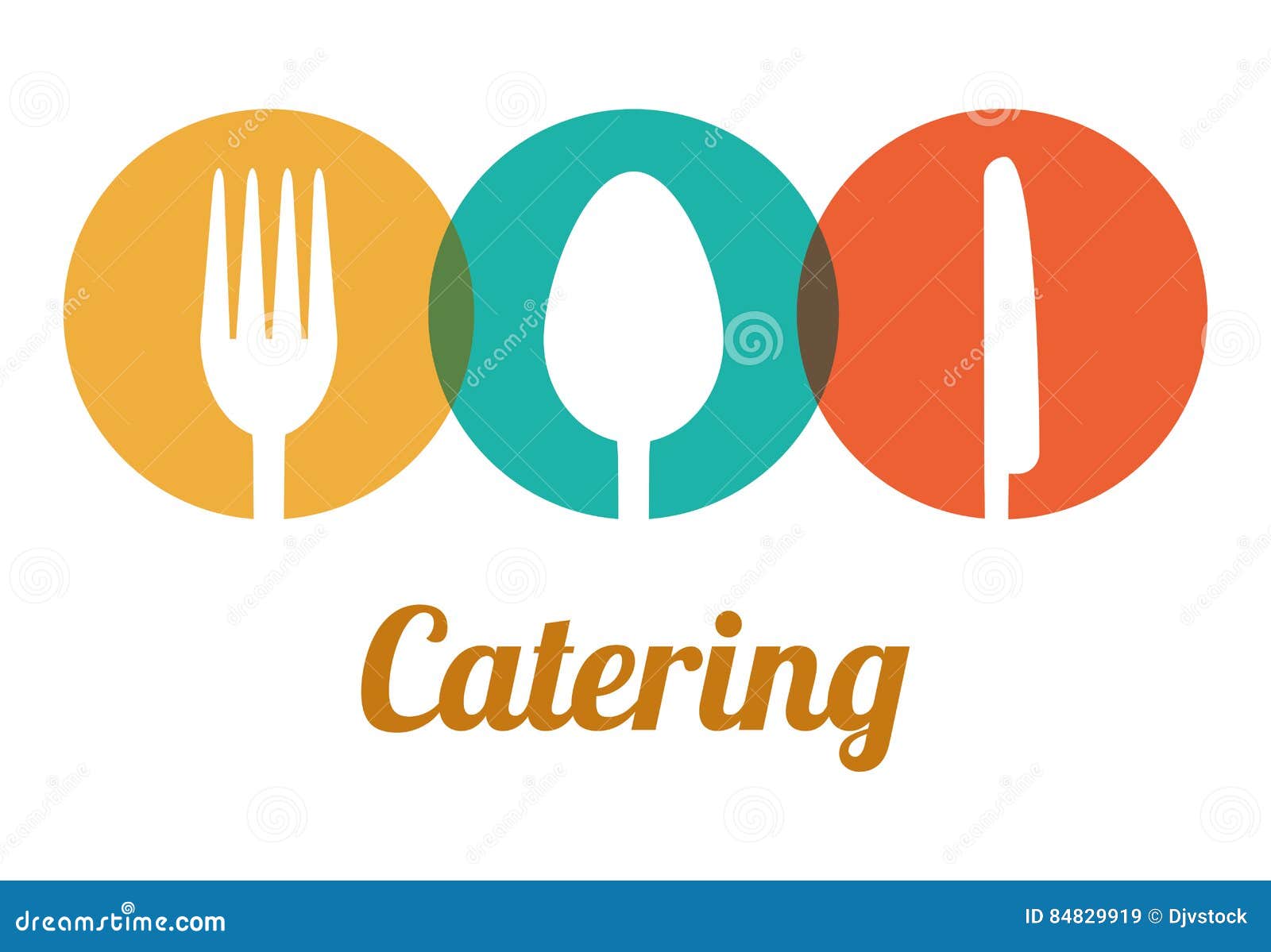 Catering Related Icons Emblem Stock Illustration - Illustration of ...