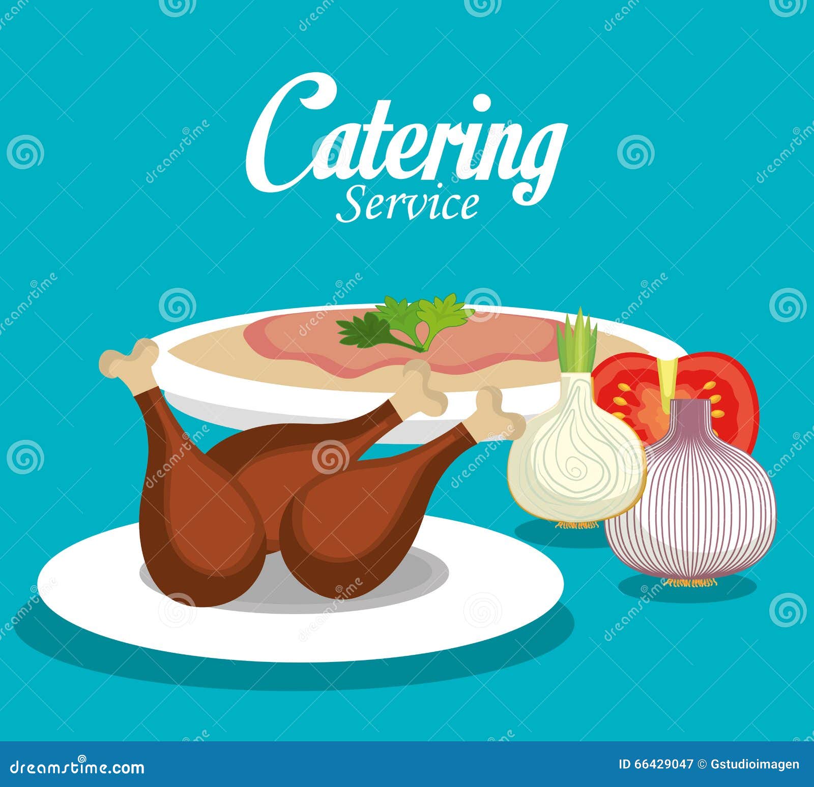 Catering service design stock illustration. Illustration of meal - 66429047