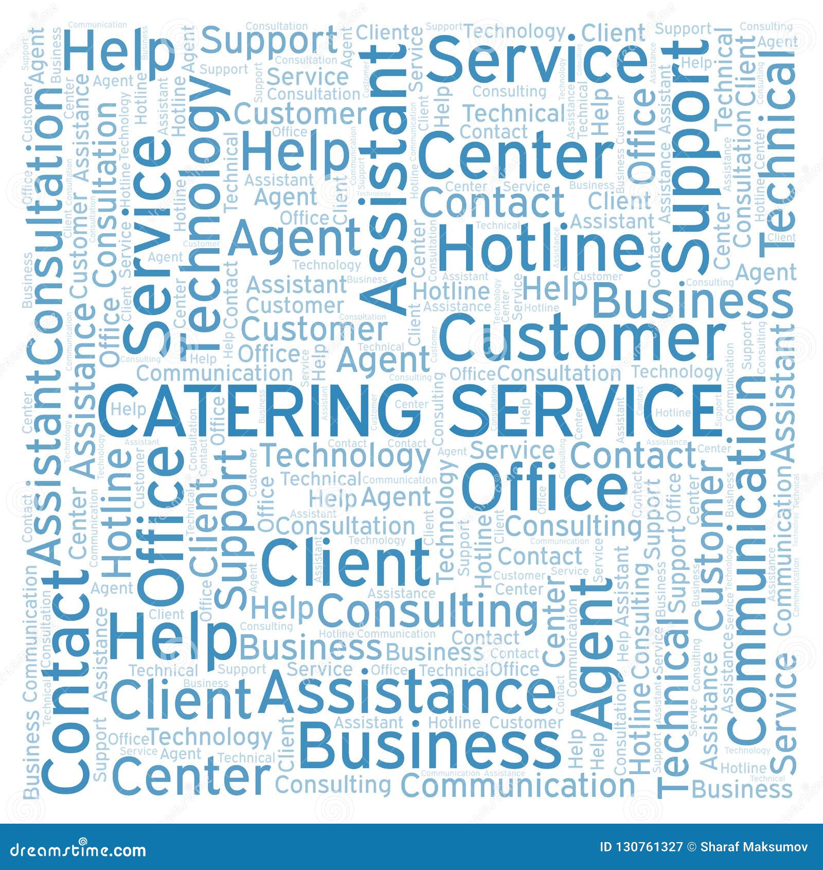 Catering Service Word Cloud. Stock Illustration - Illustration of ...