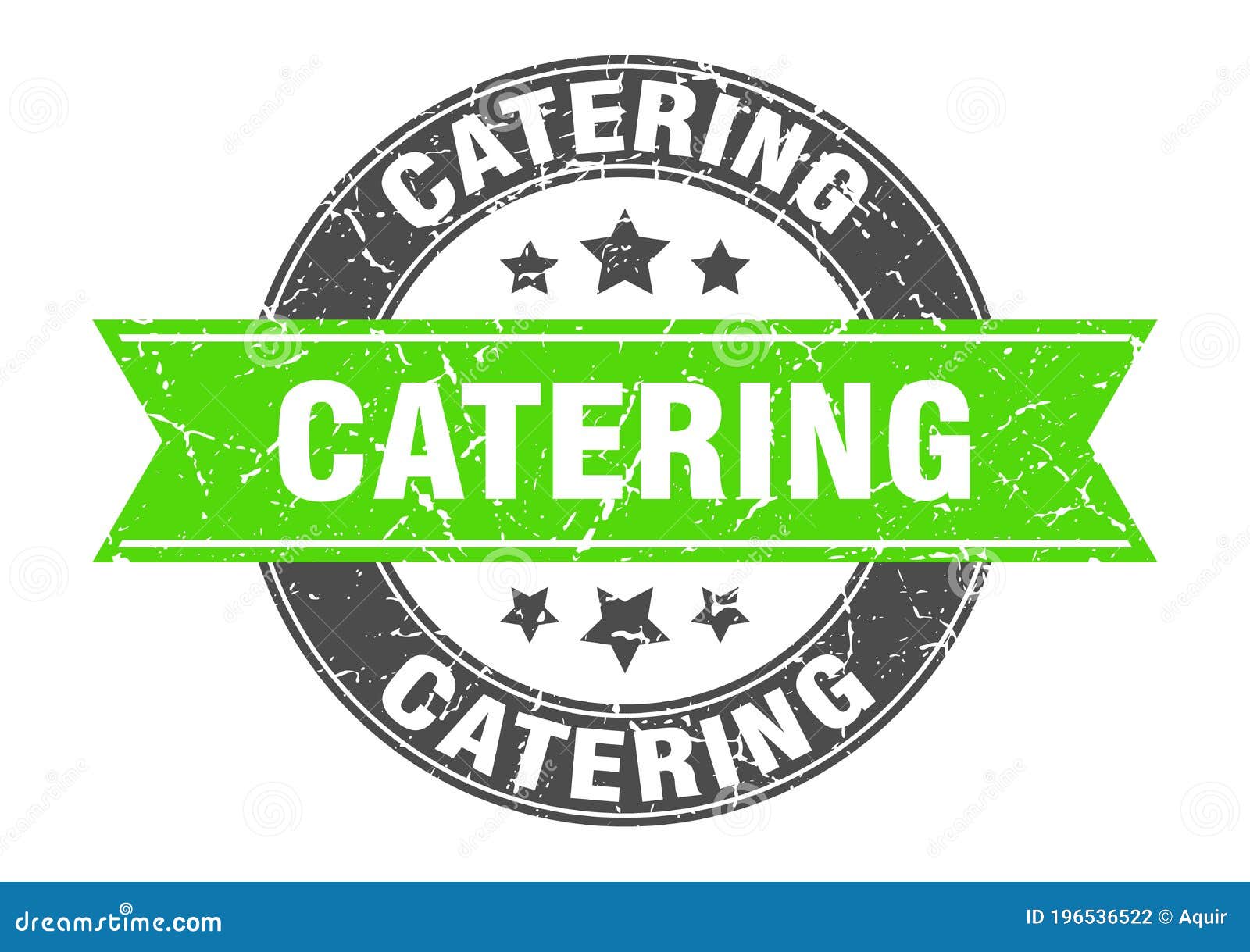Catering stamp stock vector. Illustration of template - 196536522