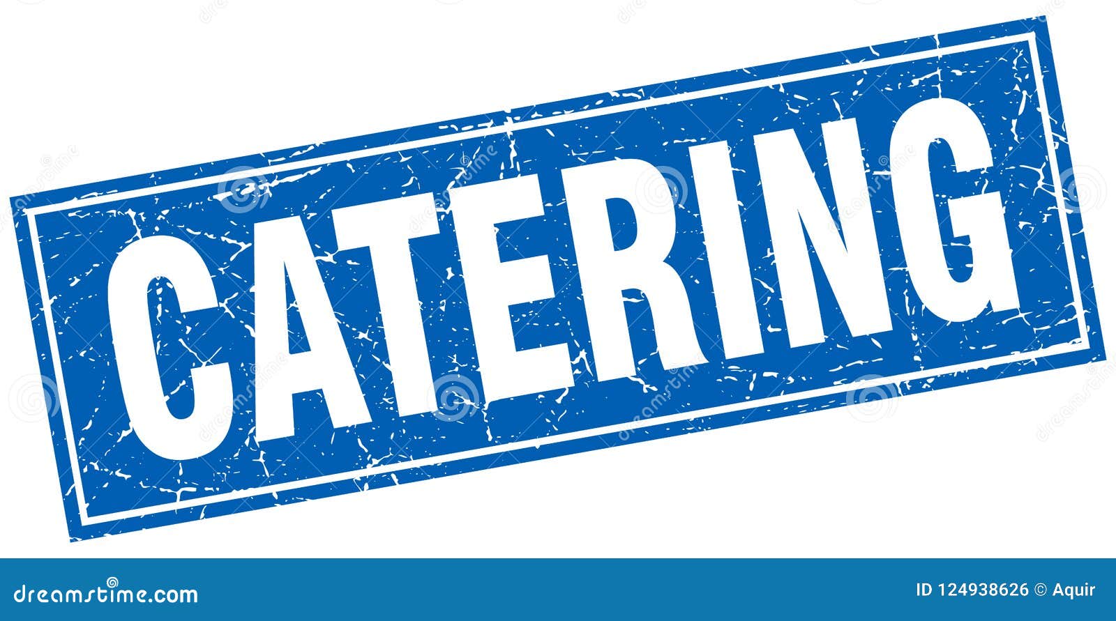 Catering stamp stock vector. Illustration of seal, vector - 124938626