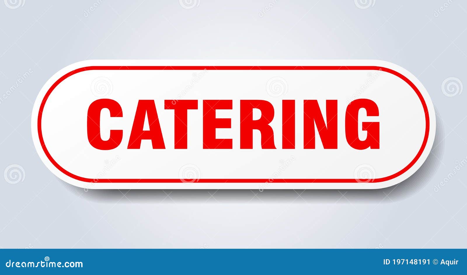 Catering sticker. stock vector. Illustration of template - 197148191