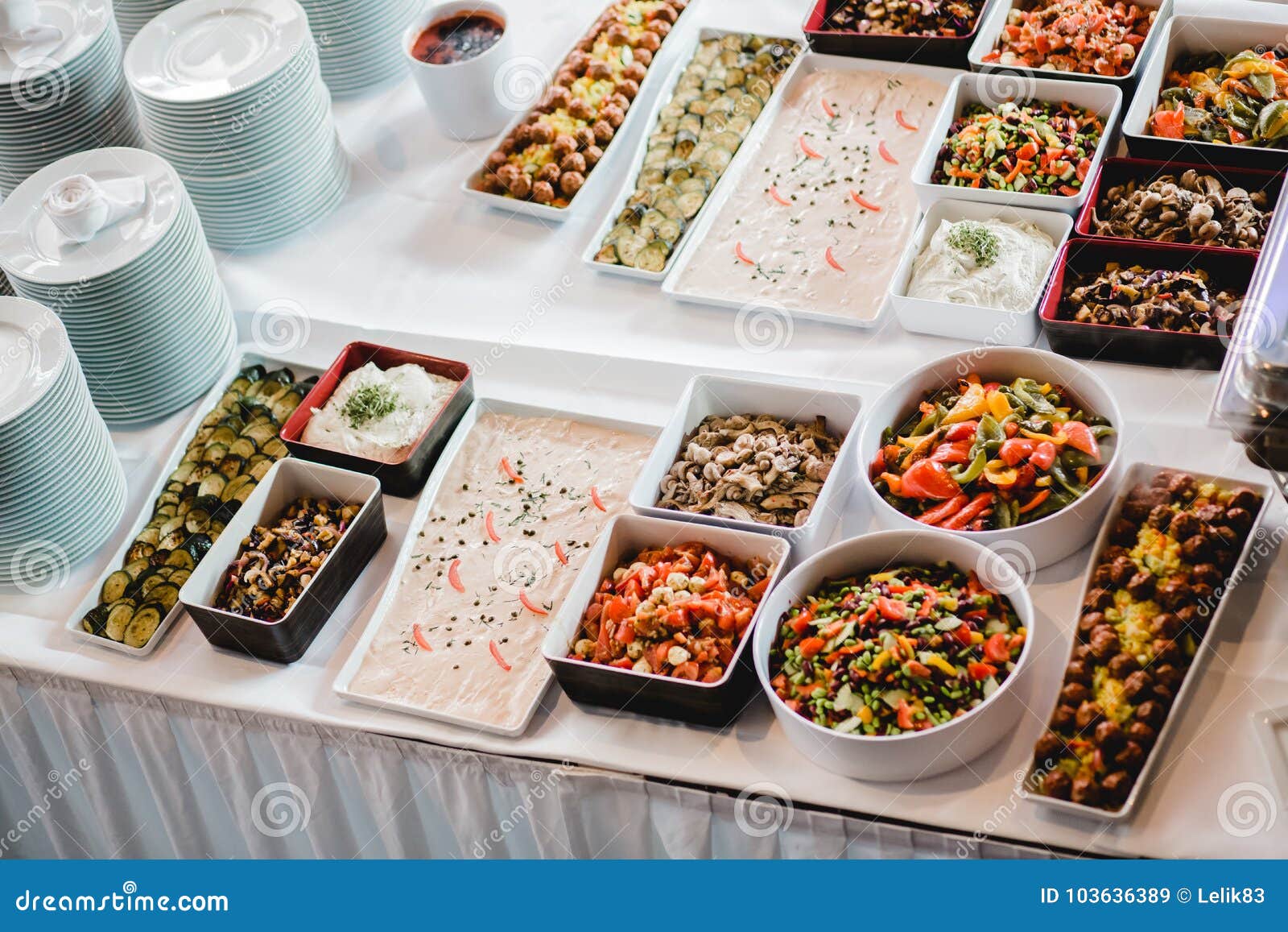 Catering Wedding Buffet Events Stock Image - Image of cater, appetizer ...