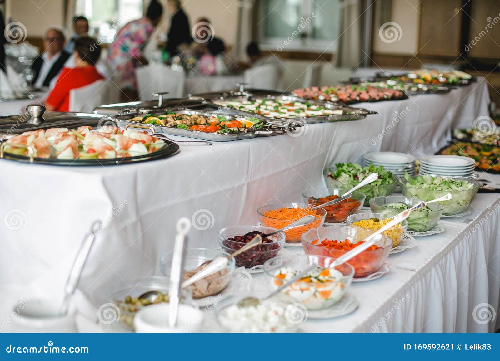 Catering Wedding Buffet for Events Stock Image - Image of restaurant ...