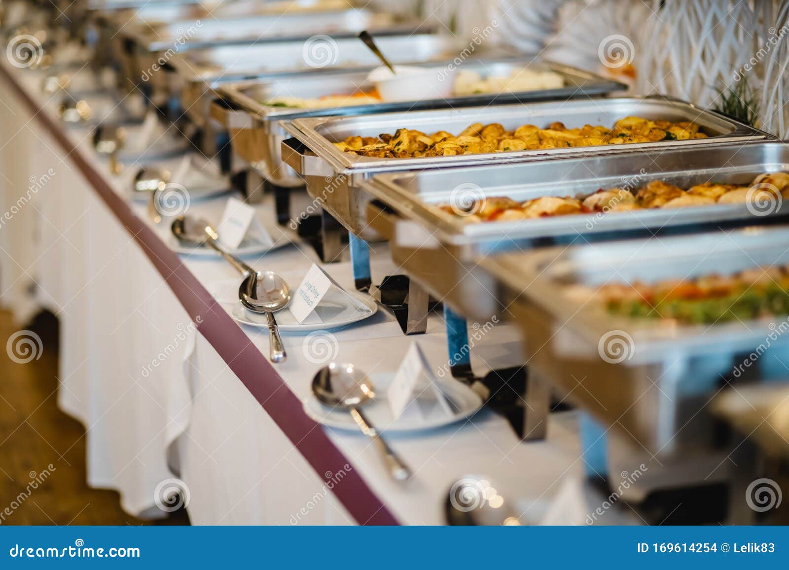 Catering Wedding Buffet for Events Stock Photo - Image of business ...