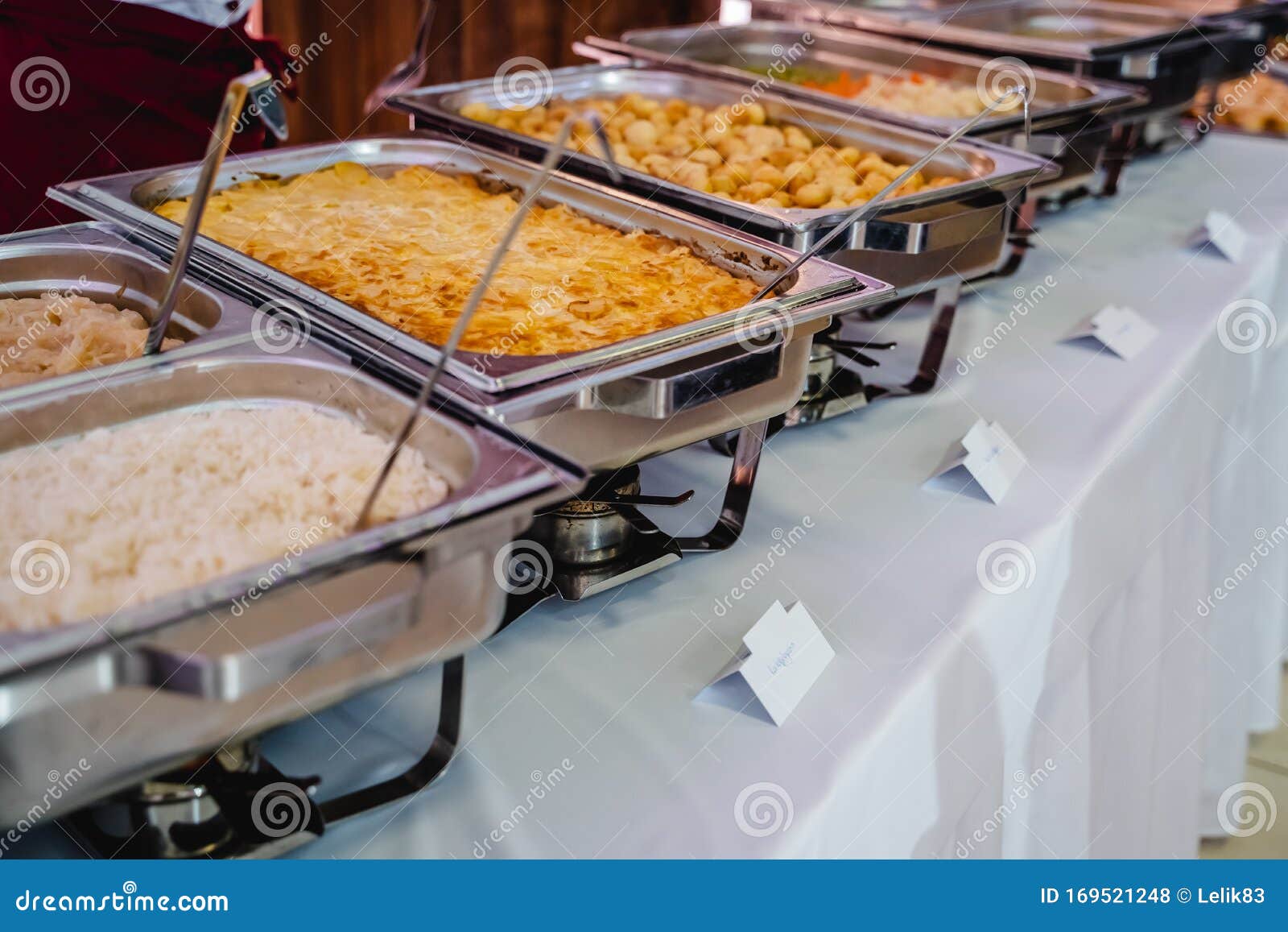 Catering Wedding Buffet for Events Stock Photo - Image of cooking ...