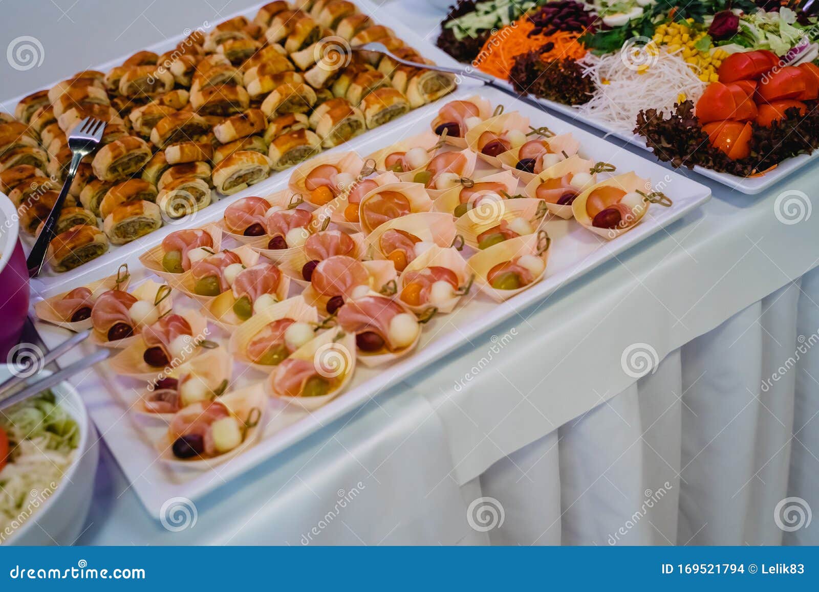 Catering Wedding Buffet for Events Stock Photo - Image of dining ...