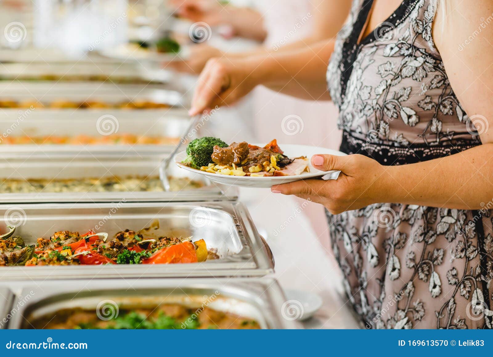 Catering Wedding Buffet for Events Stock Photo - Image of decoration ...