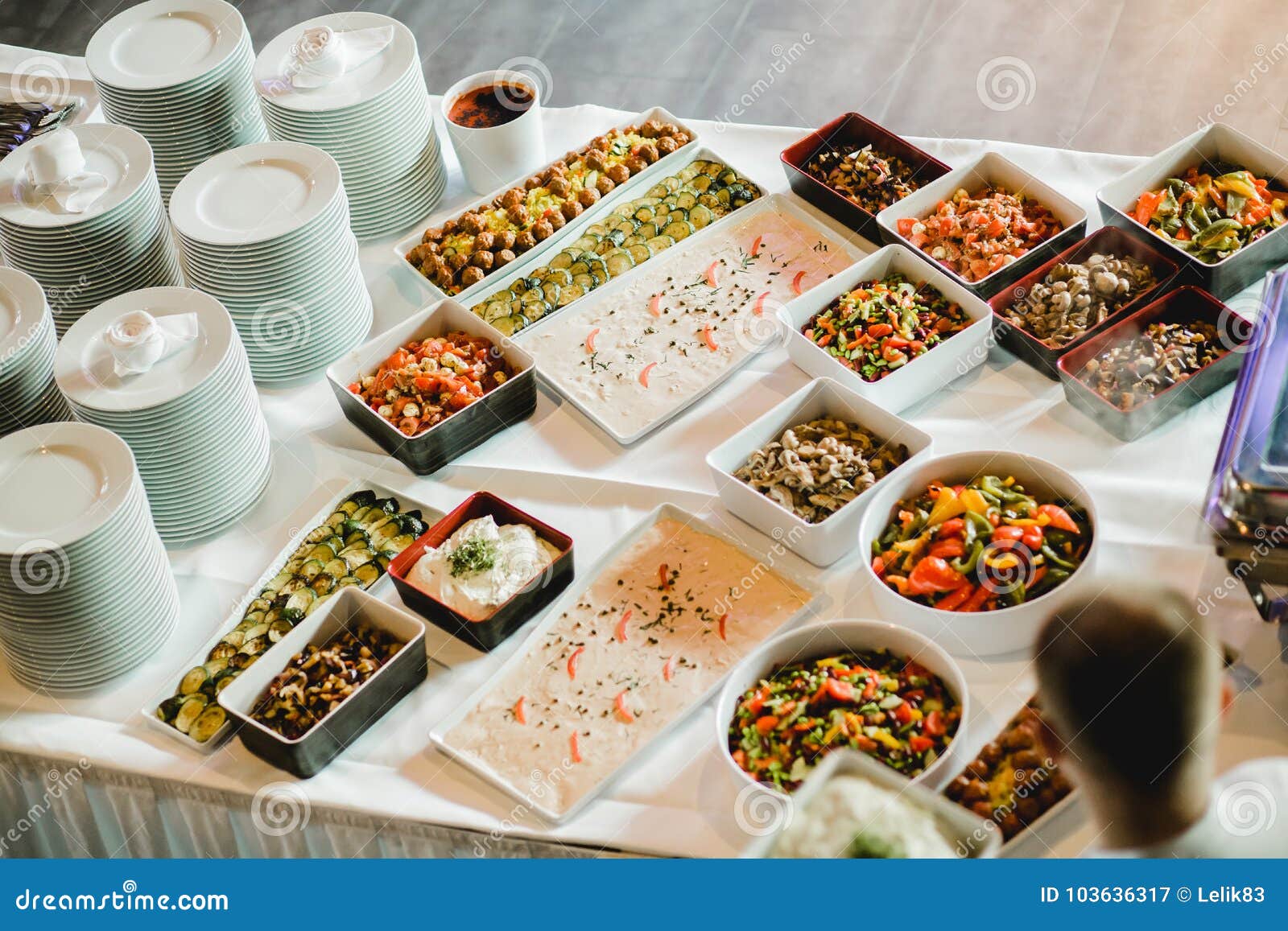 Catering Wedding Buffet Events Stock Image - Image of party, luxury ...