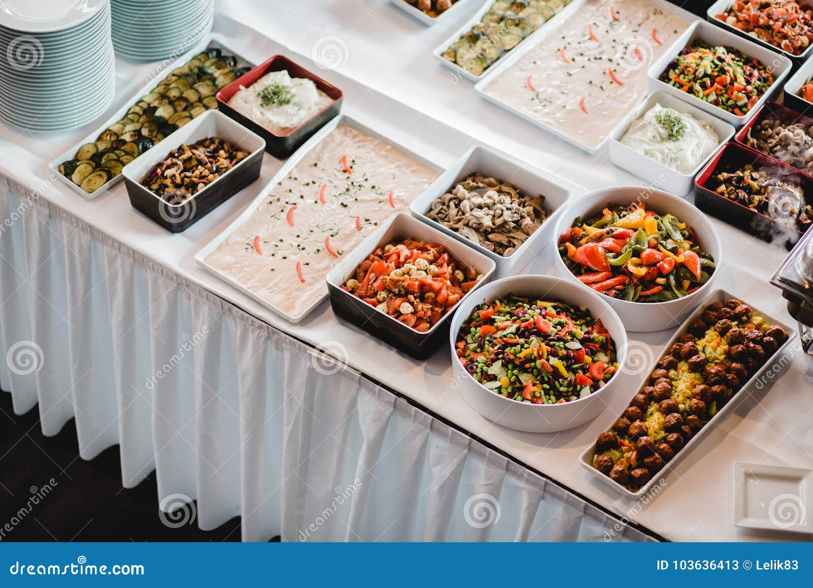 Catering Wedding Buffet Events Stock Image - Image of hotel, event ...