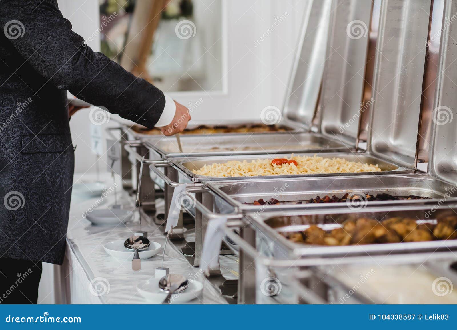 Catering Wedding Buffet Events Stock Image - Image of restaurant, cater ...