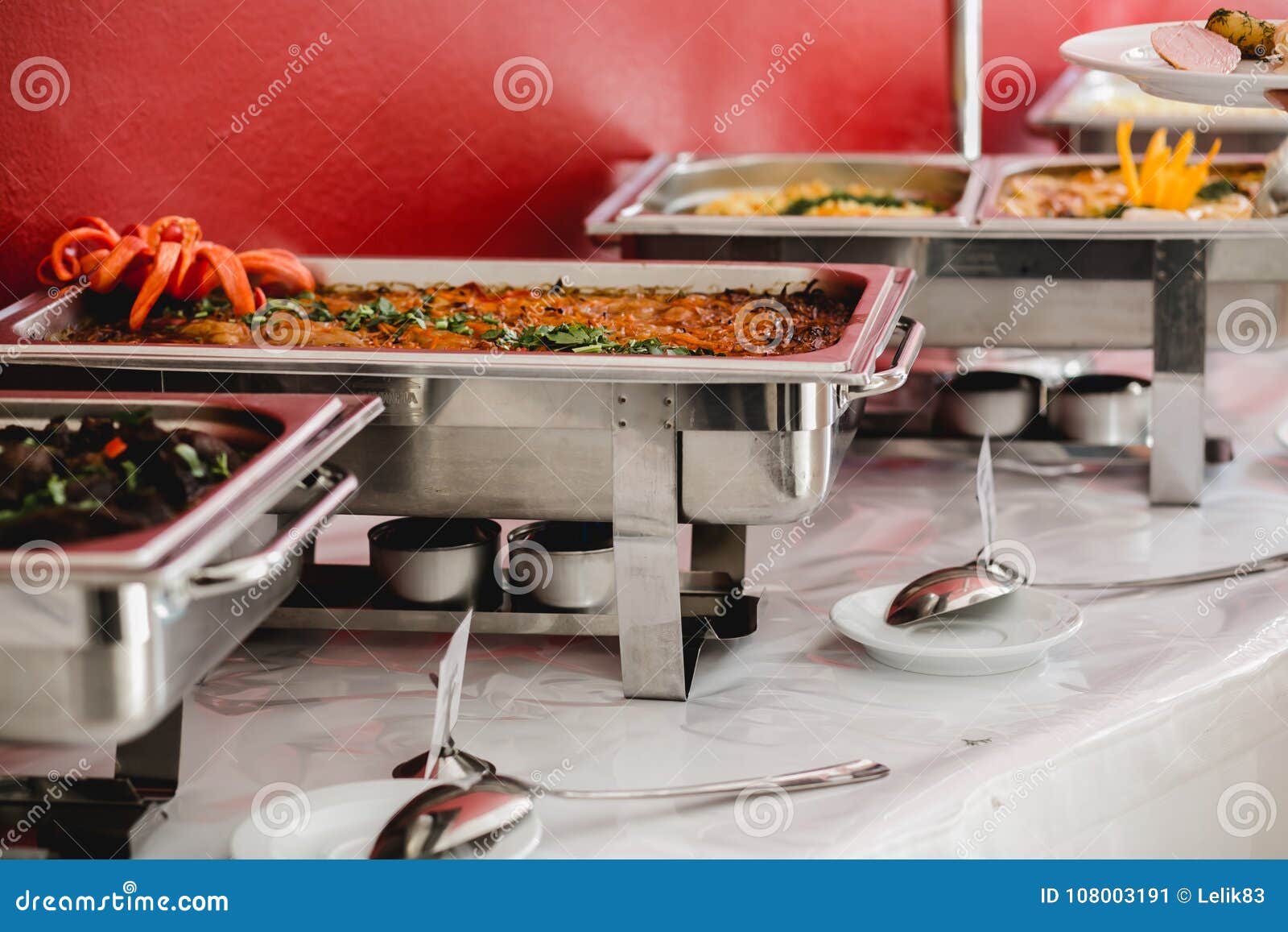 Catering Wedding Buffet Events Stock Image - Image of dinner, food ...